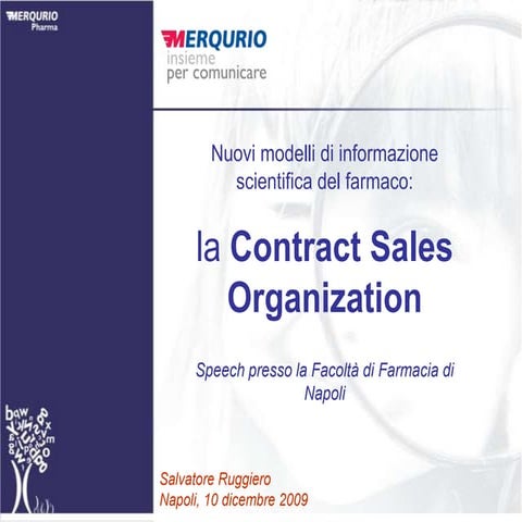 Nuovi modelli di informazione scientifica del farmaco | PPTX