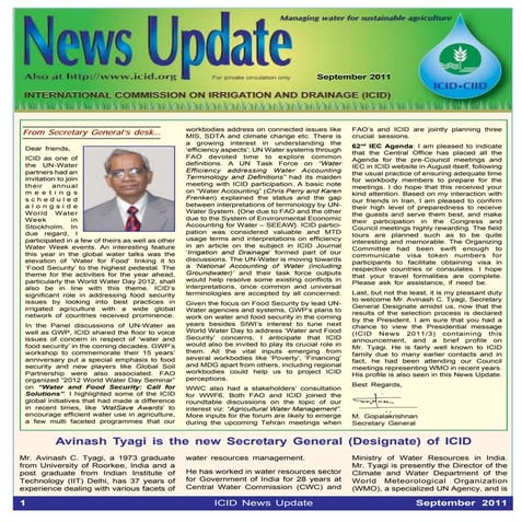 ICID News Update - Sep 2011 | PDF