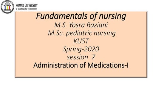 Oral medication administration | PPT