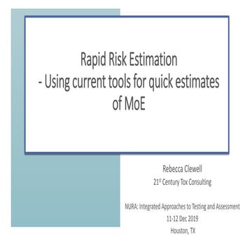 Using publicly available tools for rapid MoE estimation | PPTX