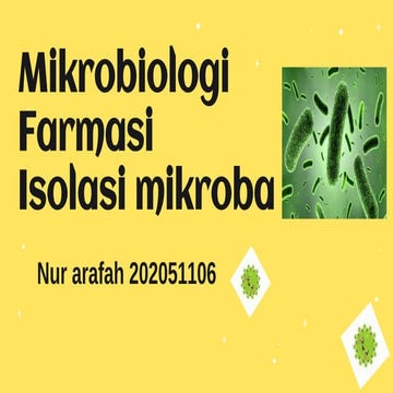 Isolasi dan morfologi koloni bakteri | DOC
