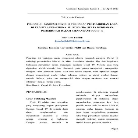 Nur isma fadilah | PDF