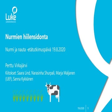 Nurmien Hiilensidonta Ppt