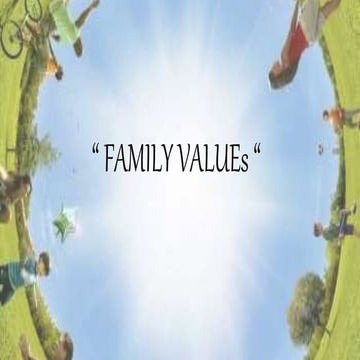 Family Values | PPTX