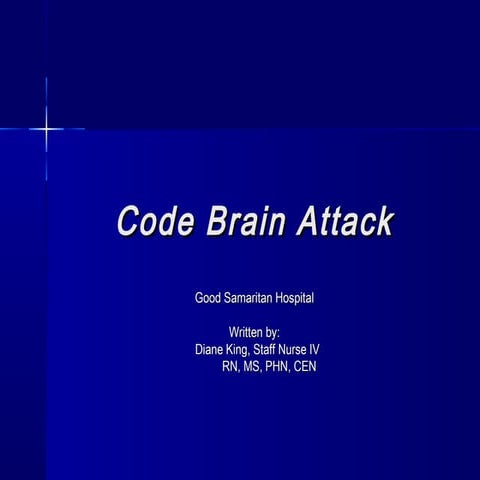 Nurs212 Code Brain Attack | PPT