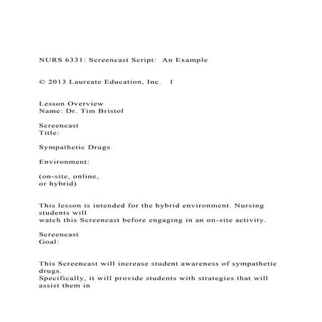 NURS 6331 Screencast Script An Example © 2013 Laure.docx