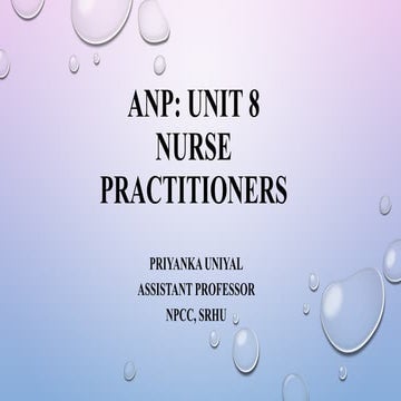 GUIDELINES ON ADVANCED PRACTICE NURSING 2020 | PDF