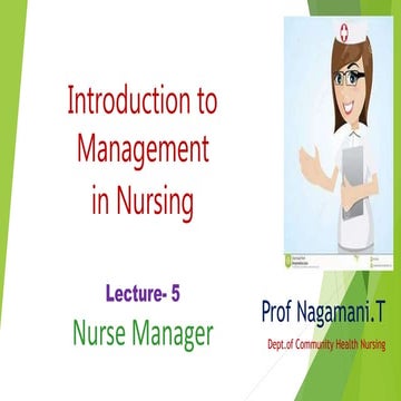 Nurse manager | PPTX