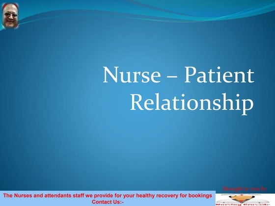 Nurse patient relationship | PPT