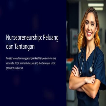 peluang Nursepreneurship kewirausahaan perawat | PPT