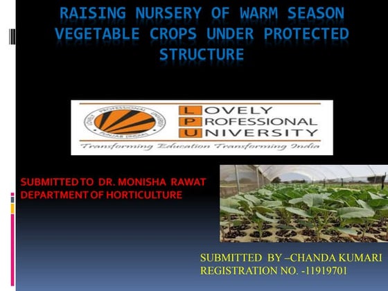 Overview of Forest Nursery Management And its Aspects | PPT