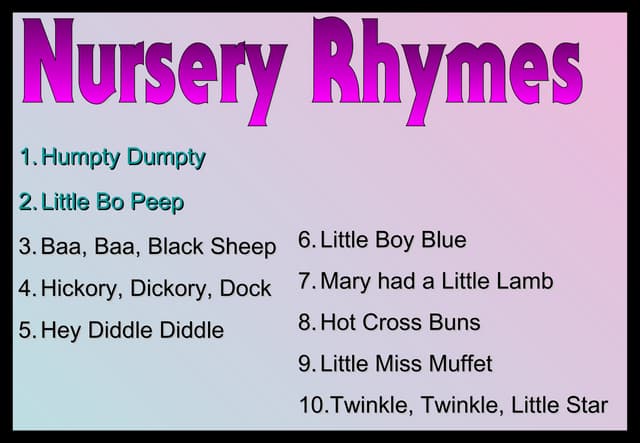 Preschool fingerplays and action rhymes | PDF