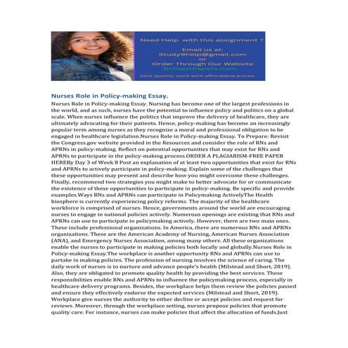 Nurses Role Indocx 8552