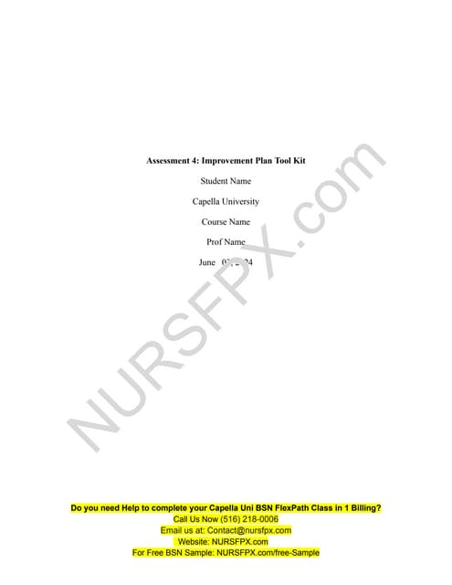NURS FPX 4040 assessment 4 informatics and nursing sensitive quality indicators.docx