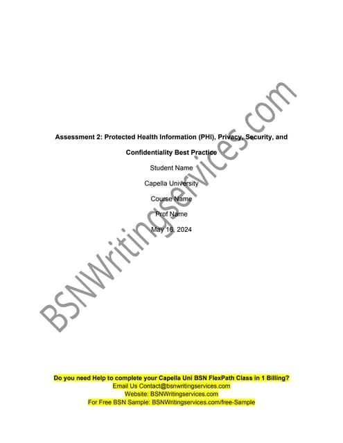 Prepare a 2-page interprofessional staff update on HIPAA and | PDF