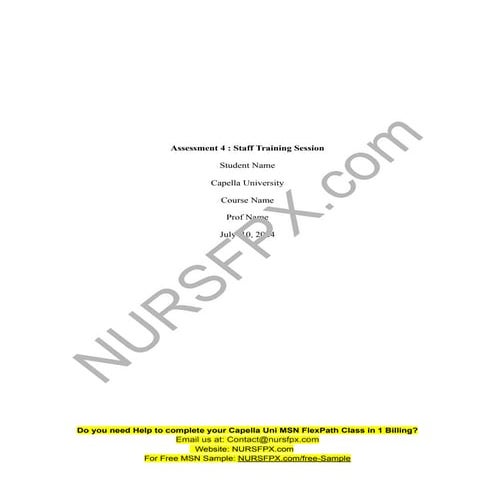 NURS FPX 6214 Assessment 4 Staff Training Session (1).pdf