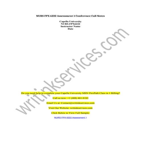 NURS FPX 4005 Assessment 4_writinkservices | DOCX