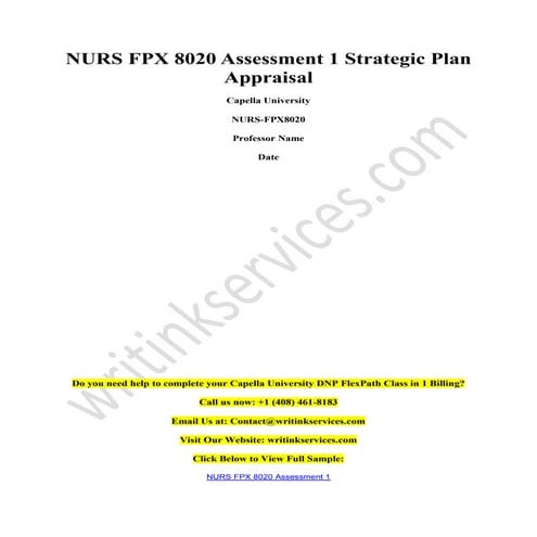 NURS FPX 8020 Assessment 1 - Capella DNP.pdf