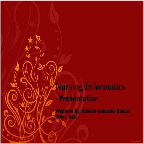 Nursing Informatics | PPTX