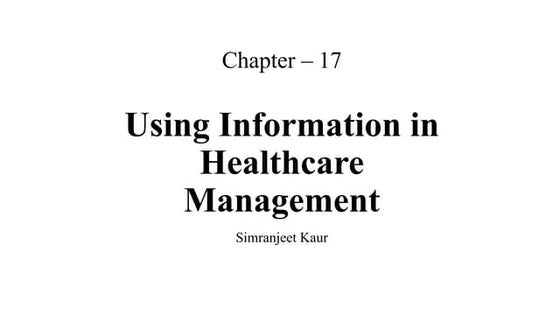 Health management information system | PPTX