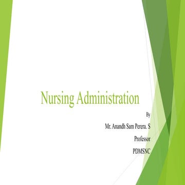 Nursing administration | PPTX