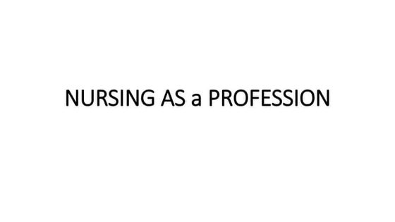 Definition and Criteria of a Profession | PPT