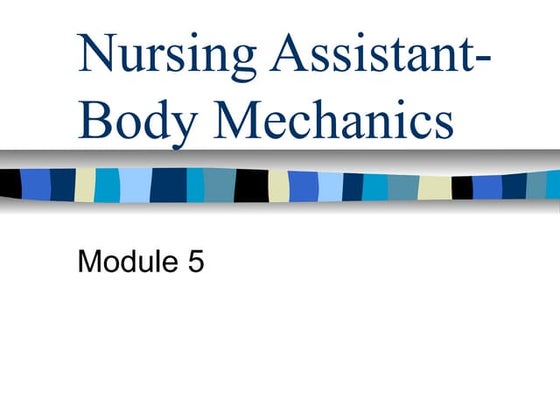 Body mechanics | PPT