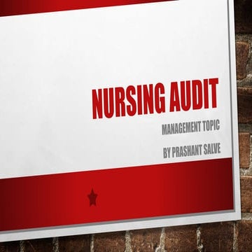 Nursing audit | PPTX