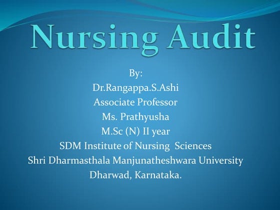 Nursing Audit | PPT
