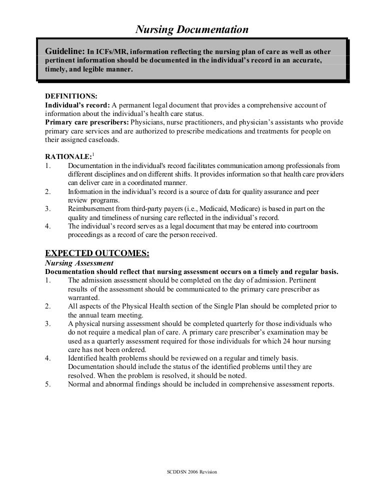 Nursing documentation(1)
