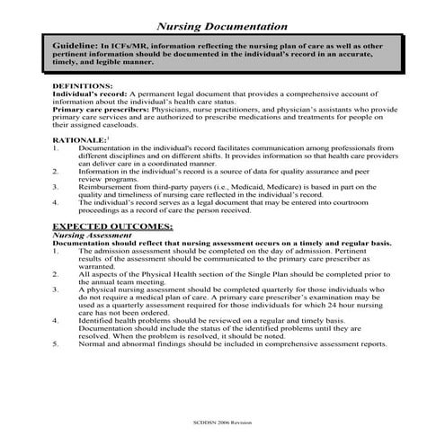 Nursing documentation(1) | PDF