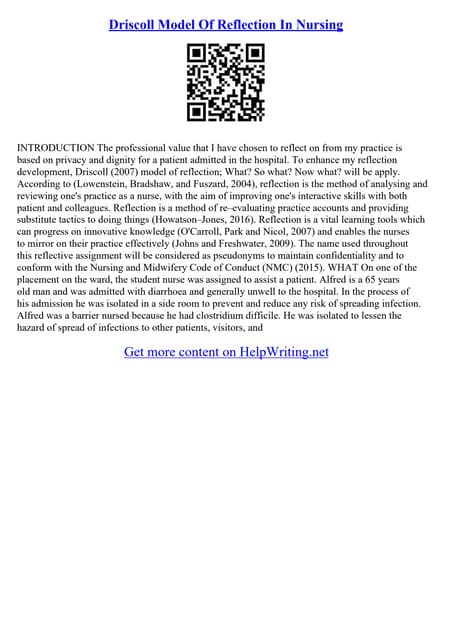 Gibbs Reflective Cycle | PDF | First Aid | Injuries