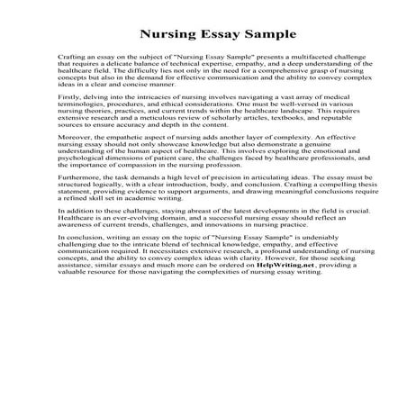 Nursing Essay Sample.pdf