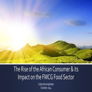 The rise of the African consumer and what it means for FMCG companies ...