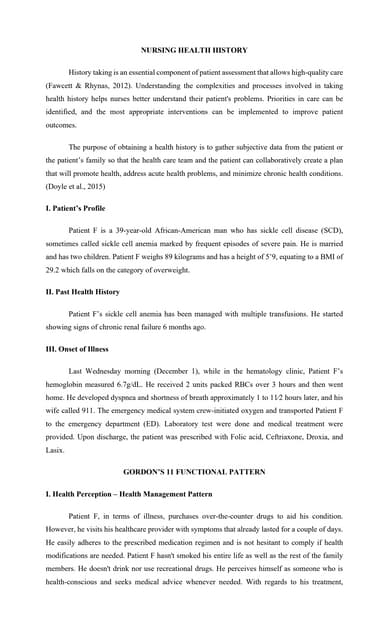 Gordons 11 functional pattern (seizure disorder) | DOCX | Digestive ...