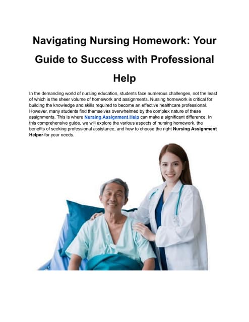 Navigating The Nursing Process: Your Guide To Successful Nursing Assignments | PPT