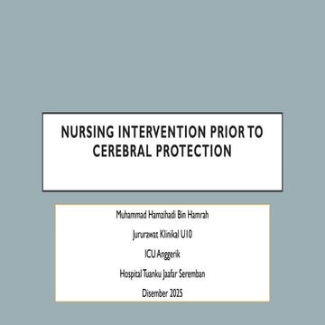 NURSING intervention prior to cerebral protection.pptx