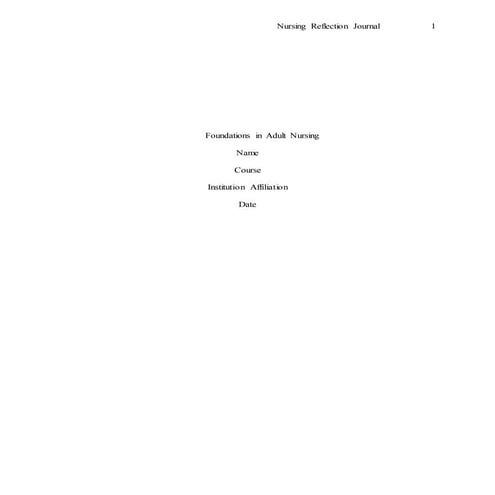 Nursing journal.edited (1) | DOCX | Pharmaceutical Drugs | Medical Health