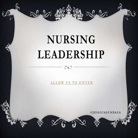 Nursing leadership | PPT