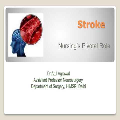 Nursing Pivotal Role in Stroke.ppt