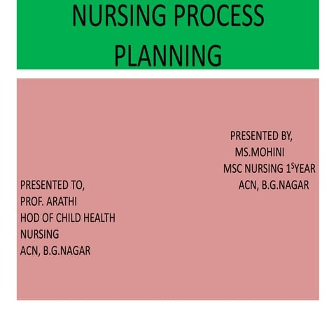 Nursing process | PPTX