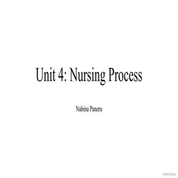 Nursing Process and its Components, Diagnosis | PPT