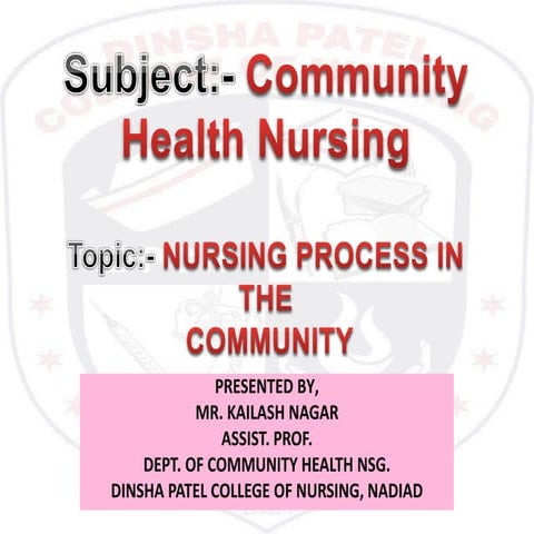 Community Nursing process | PPSX
