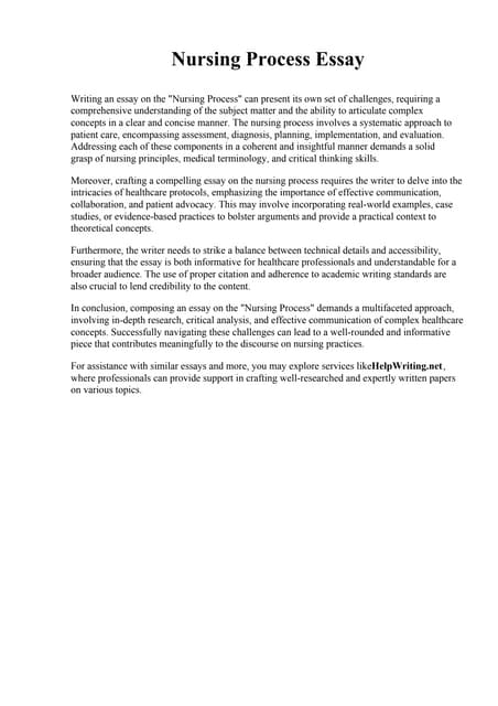 Nursing Essay Writing. Indiana University Southeast | PDF