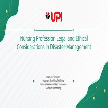 Nursing Profession_ Legal and Ethical Considerations in Disaster ...