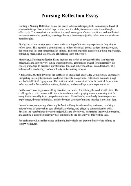 Nursing Essay Writing. Indiana University Southeast | PDF