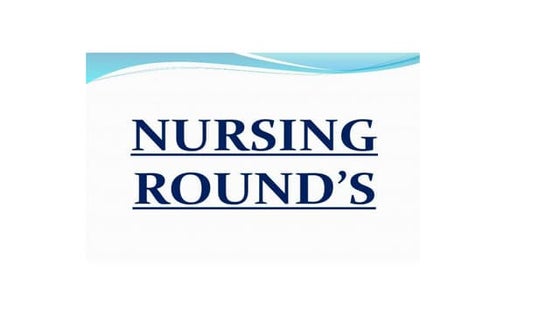 Nursing Manuals, Protocols/ Standing Orders | PPTX