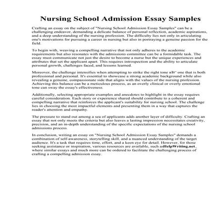 Nursing School Admission Essay Samples.pdf