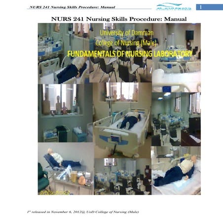 Nursing skills procedure manualll | PDF