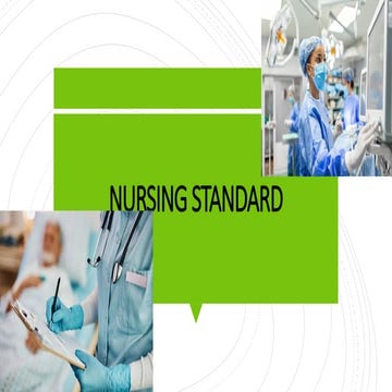 NURSING STANDARD FOR NURSING MANAGEMENT FOR NURSING STUDENT | PPTX
